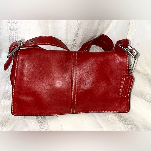 Coach | Bags | Coach Vintage Red Leather Bag | Poshmark